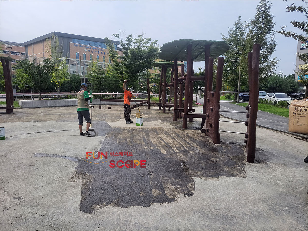 경기도 남양주시 다산진건 근린6호공원들꽃마루공원 어린이놀이시설탄성포장재 펀스케이프